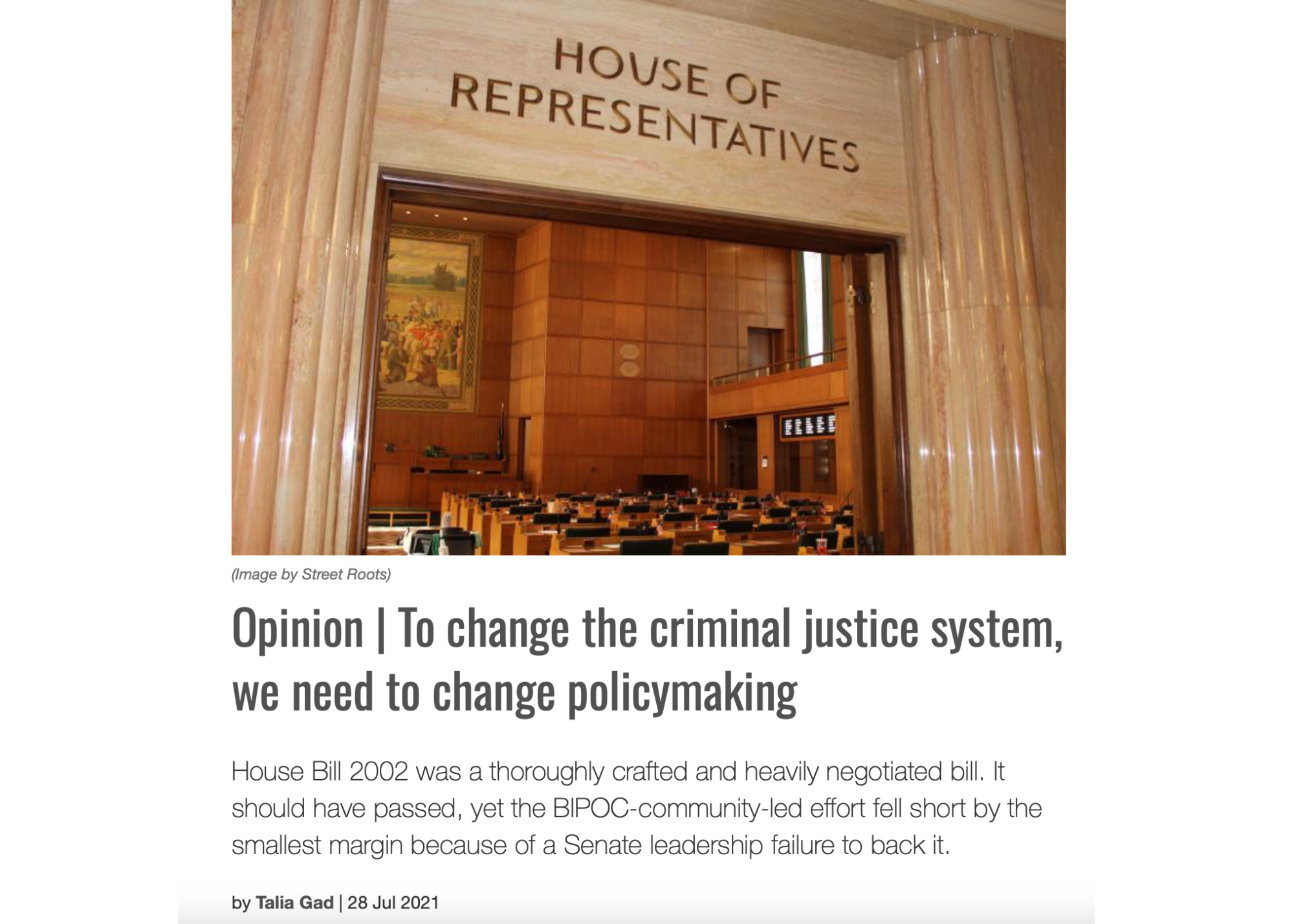 To change the criminal justice system, we need to change policymaking ...